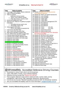 IDS0449 contents IDS workbook 2023 - IDRIVESAFETY